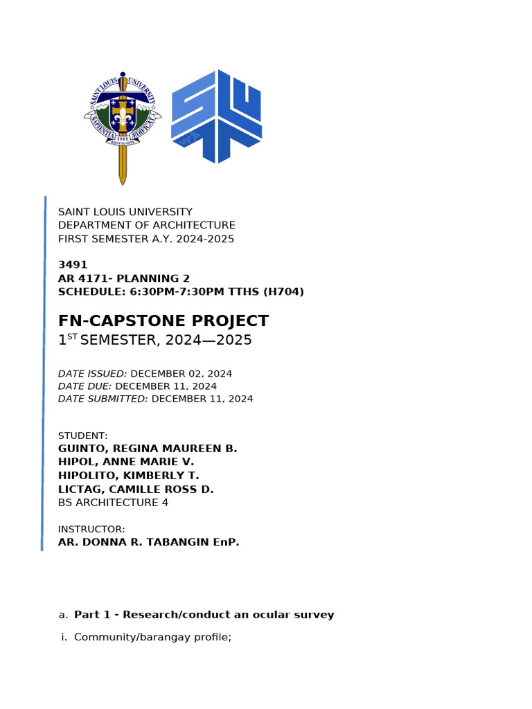 Planning Capstone | PDF | Street | Road