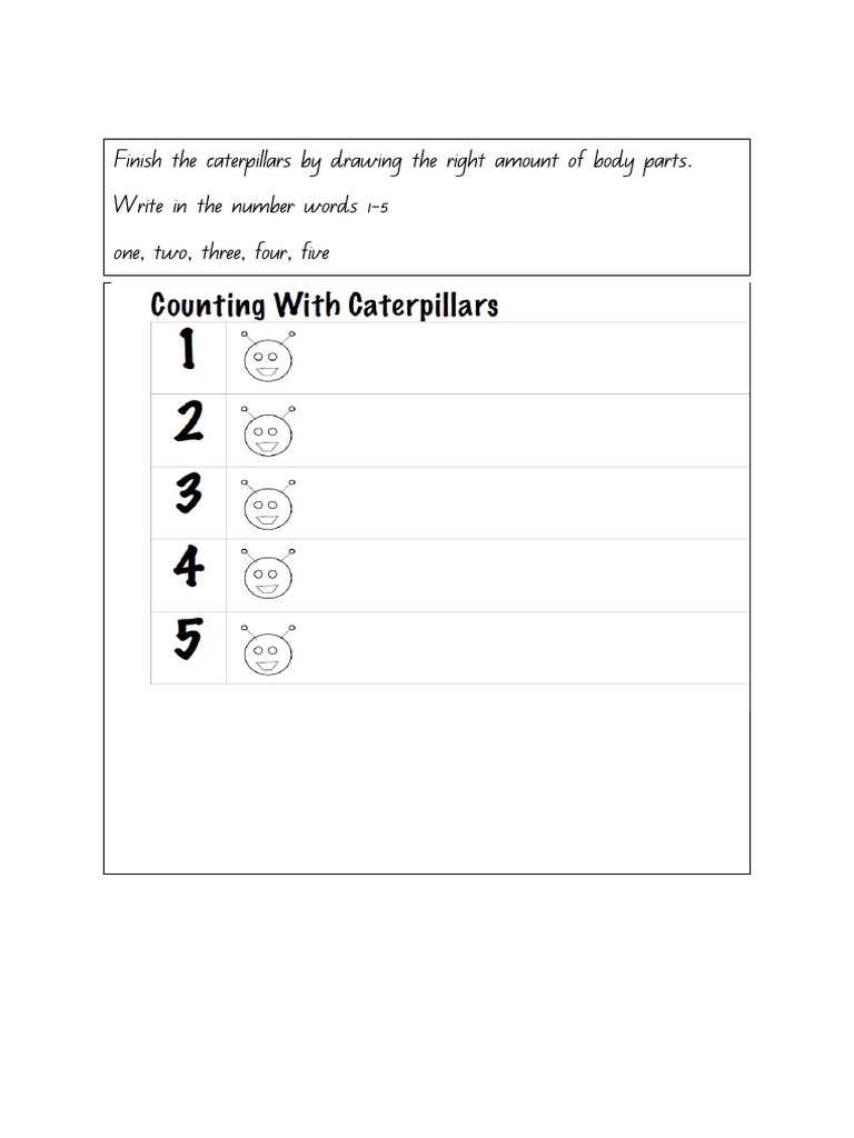 finish the caterpillar | PDF