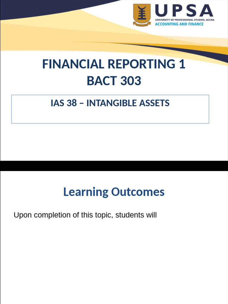 IAS 38 Intangible Assets Overview | PDF | Intangible Asset | Financial Economics
