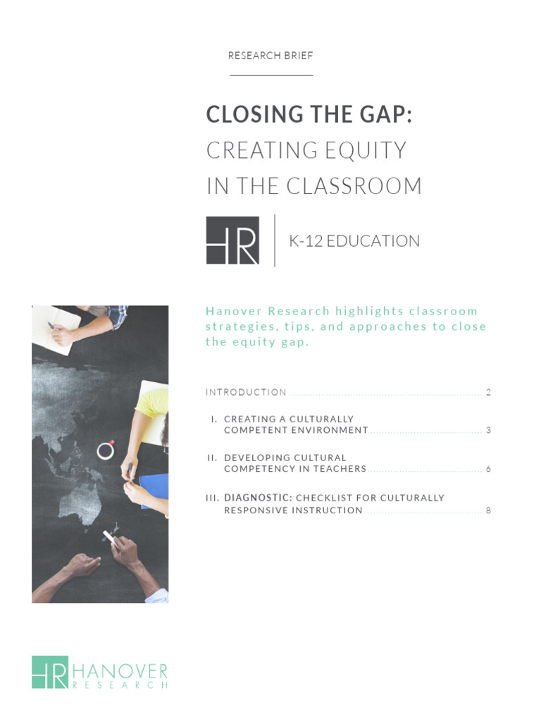 Equity Strategies for Culturally Competent Classrooms | PDF | Teachers ...