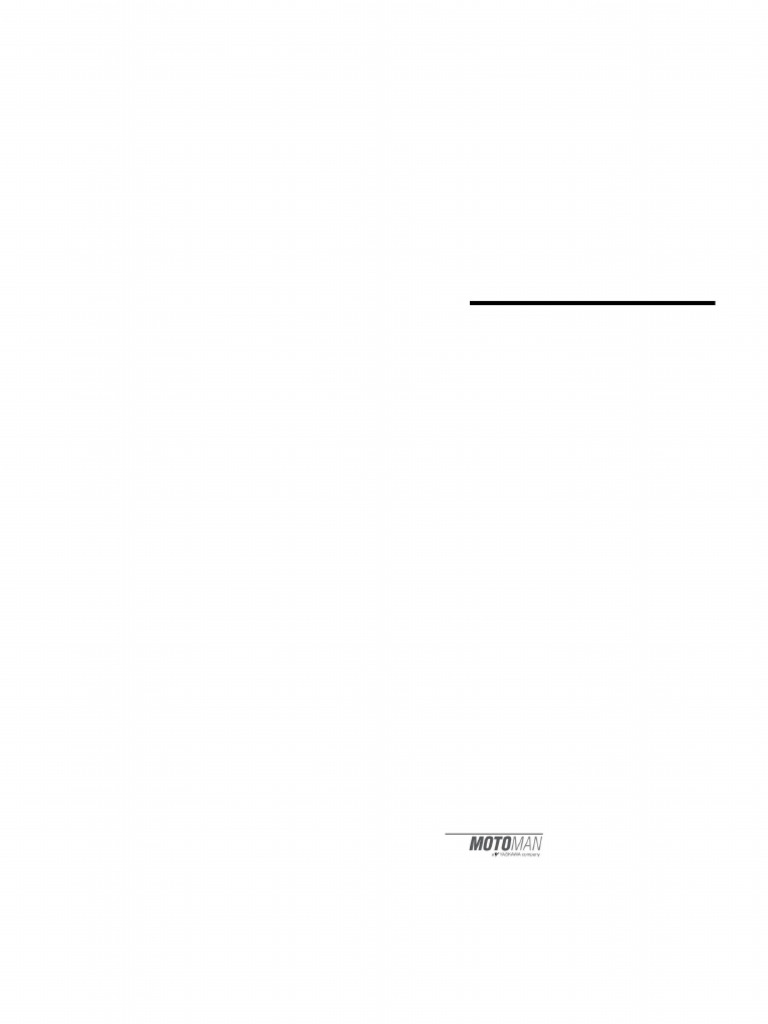 F.D.E MANUAL YASKAWA MOTOMAN MRC SK6 | PDF | Robô | Robótica