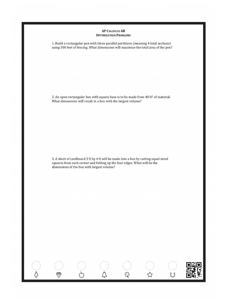 4 6 Optimization Worksheet On Rocketbook | PDF
