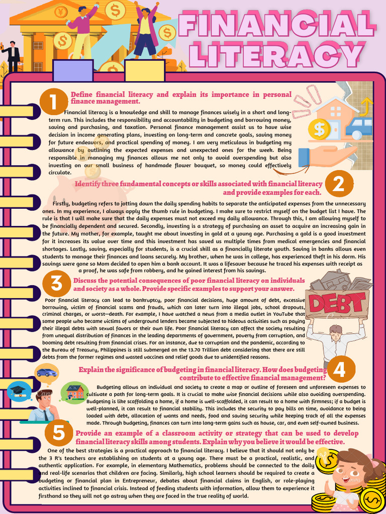 Financial Literacy for Grade 3 Students | PDF | Expense | Budget