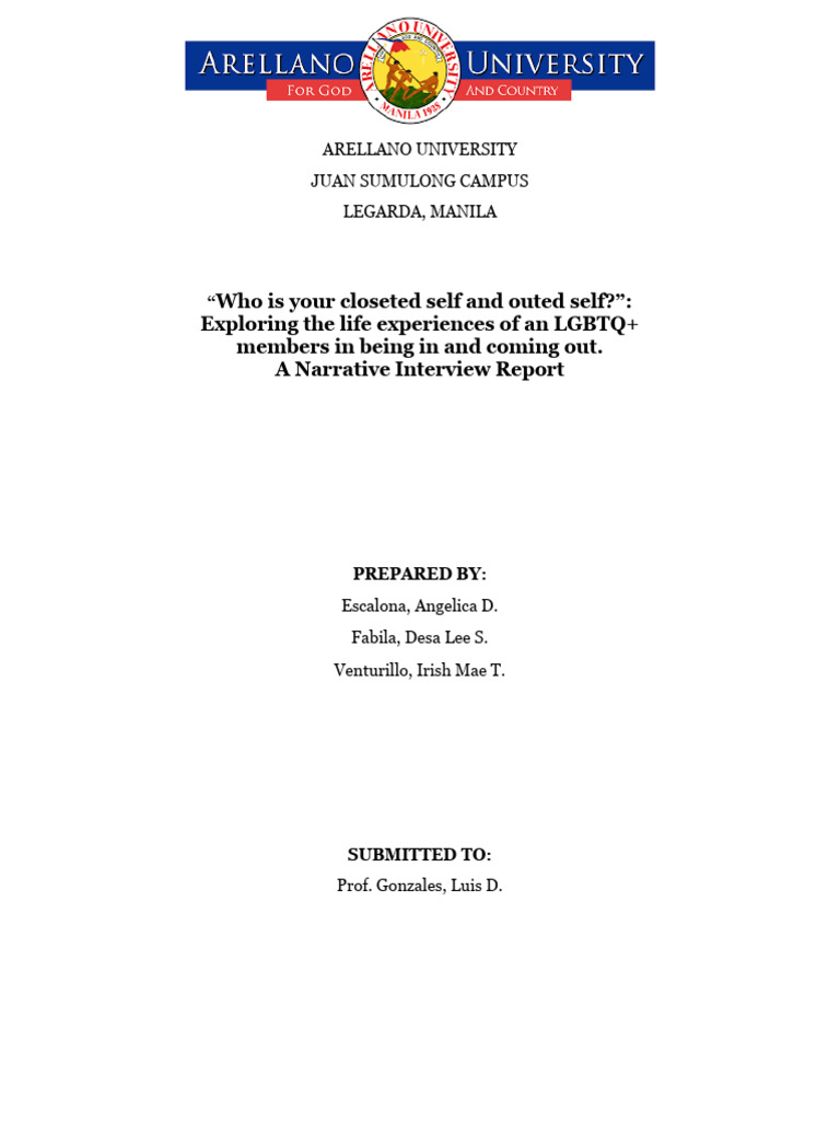 Who-Is-Your-Closeted-Self-And-Outed-Self (MANUSCRIPT2) | PDF ...