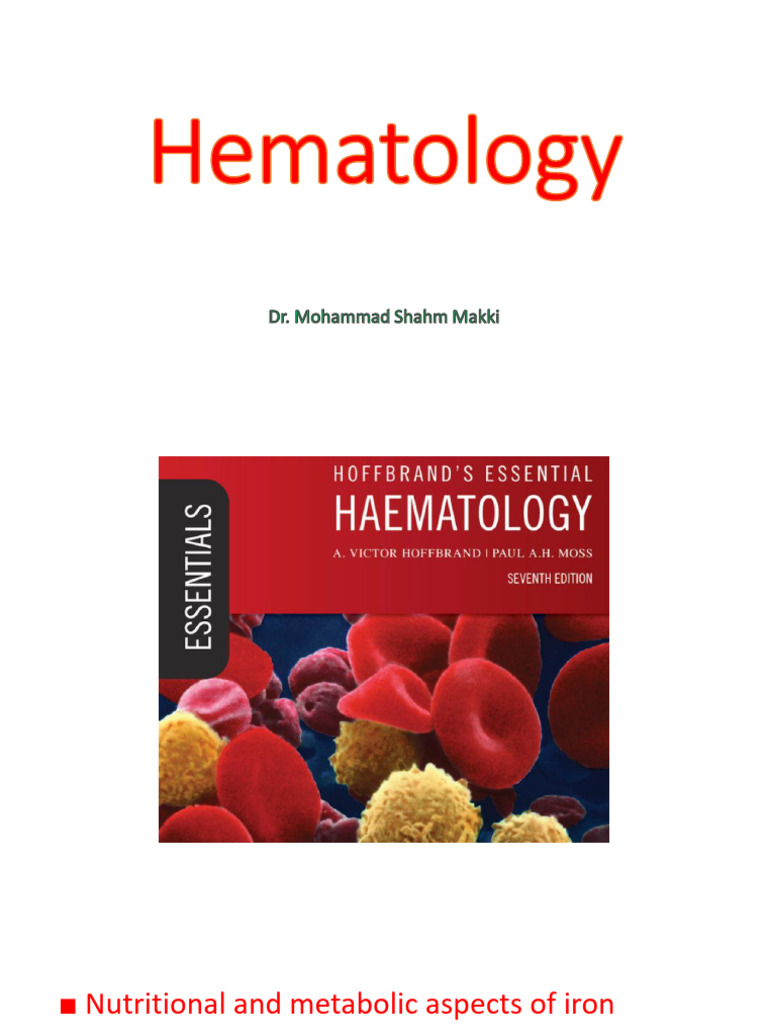 4 Hypochromic Anaemias 1 | PDF | Anemia | Iron