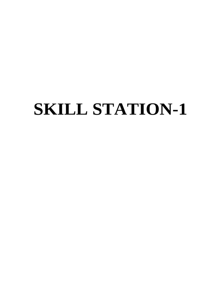 Skill Station Labels | PDF