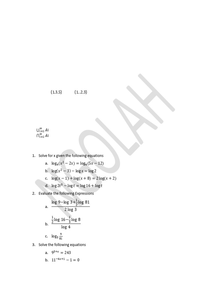 Tutorial Sheet Maths L1 First22 | PDF | Function (Mathematics ...