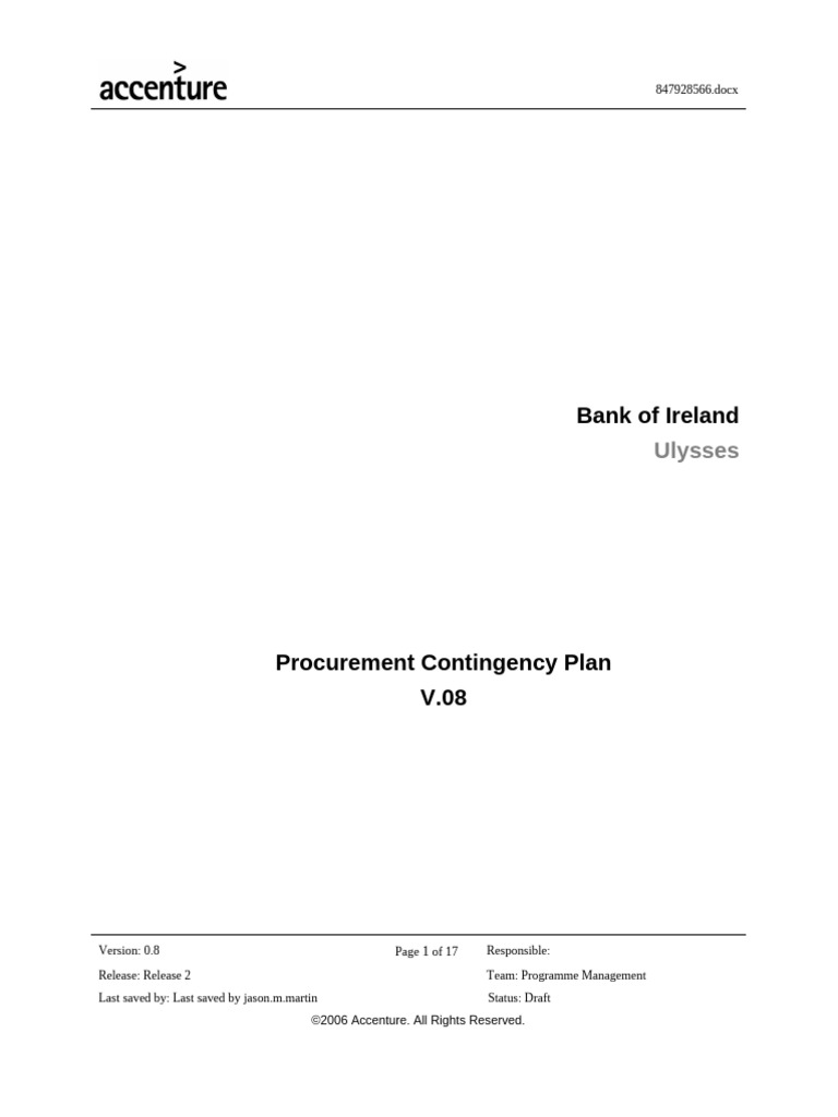 Procurement Contingency Guide | PDF | Information Technology | Computing