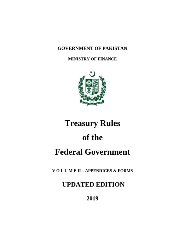 Treasury Rules Volume II: Forms & Appendices | PDF | Receipt | Banks