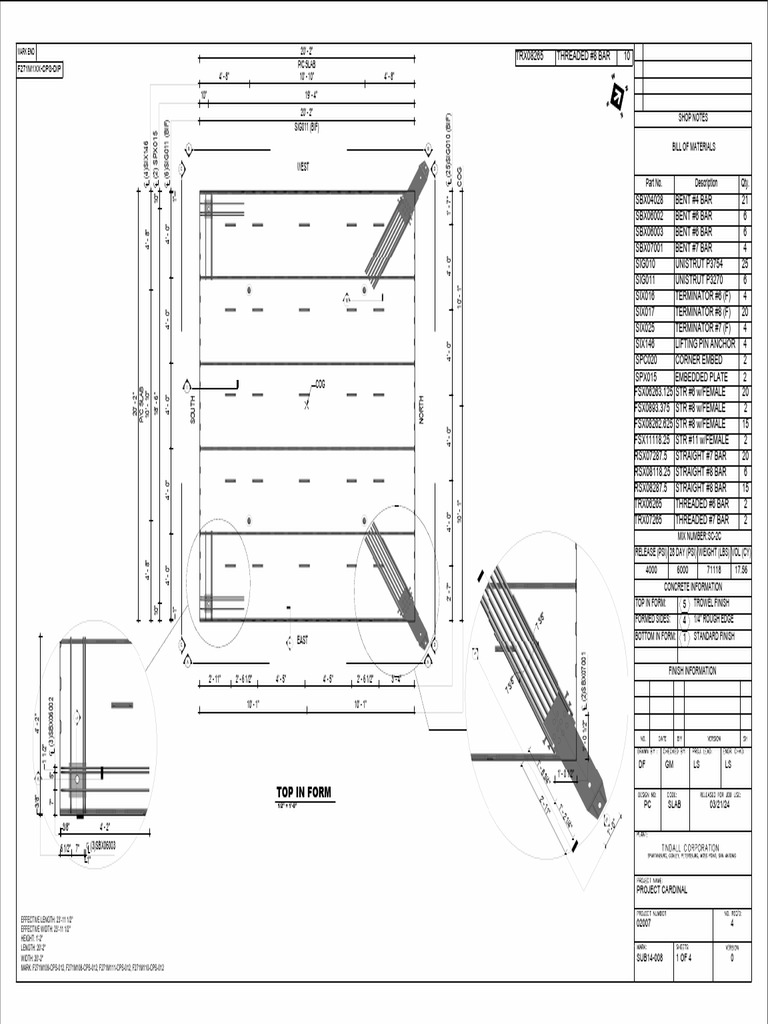Construction Blueprint Details | PDF | Structural Engineering | Building Materials