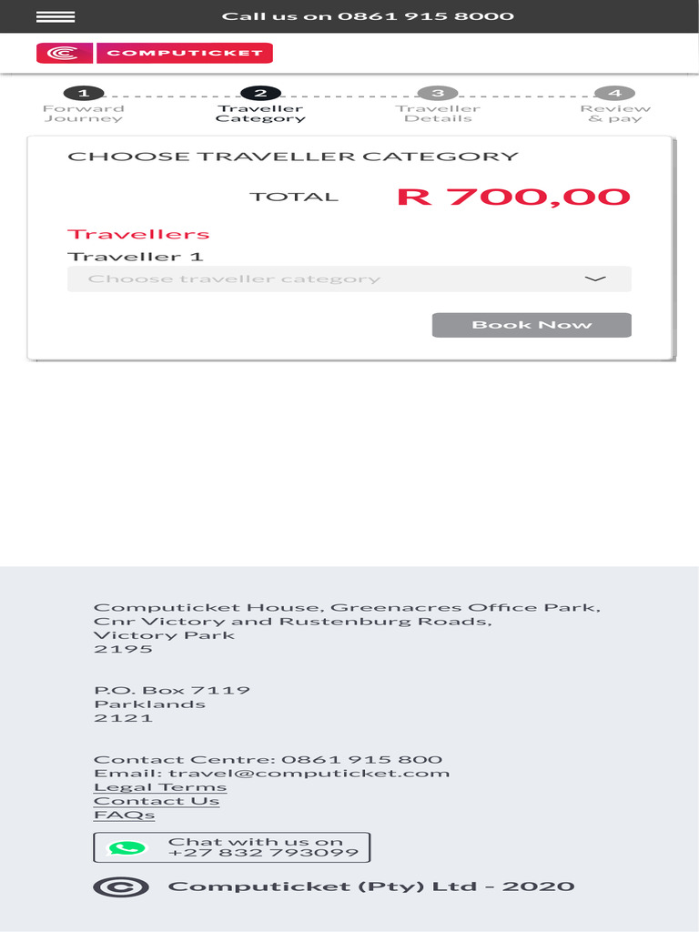 Ticket Requirements for Travellers | PDF