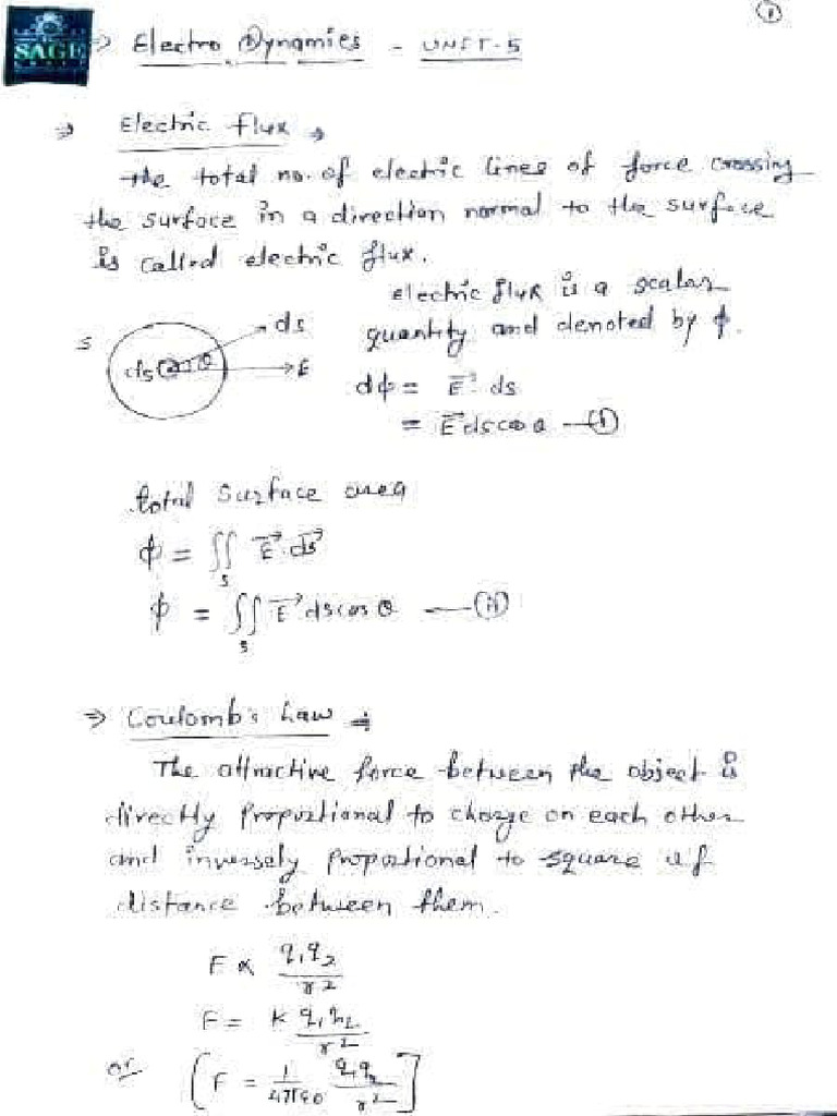 Electro Dynamics | PDF