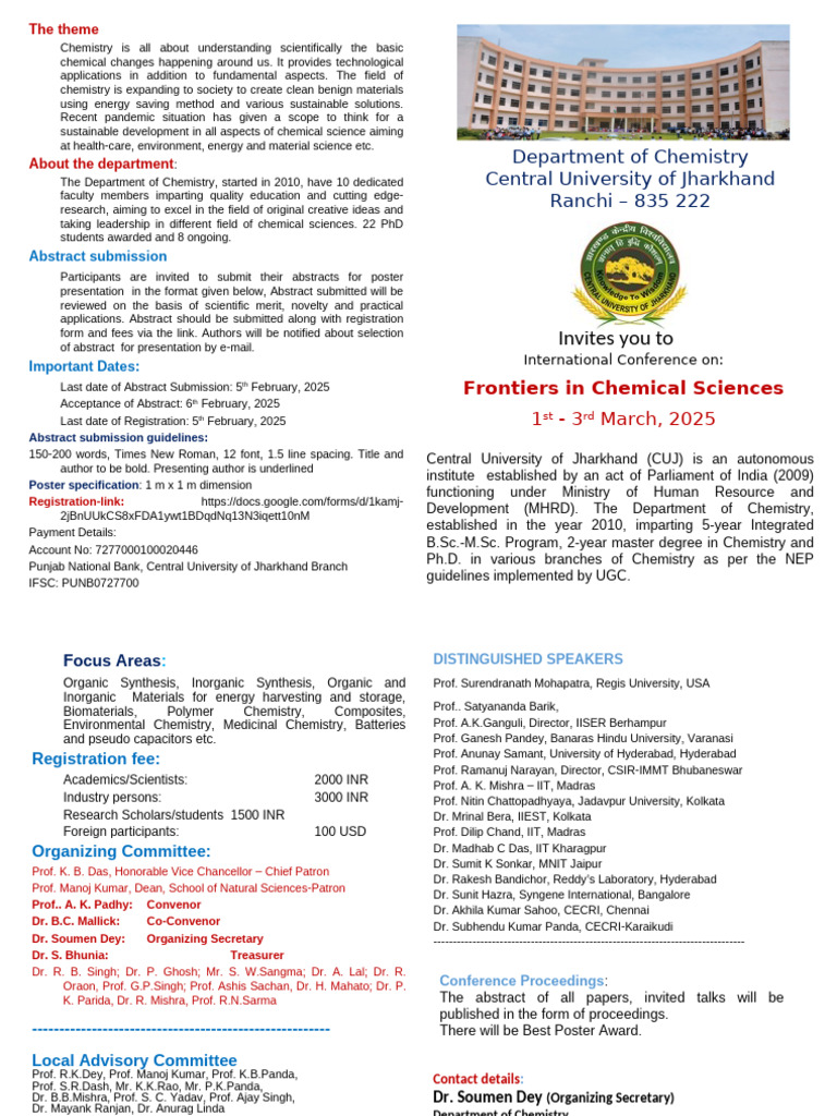 International Conference on Chemical Sciences | PDF | Science