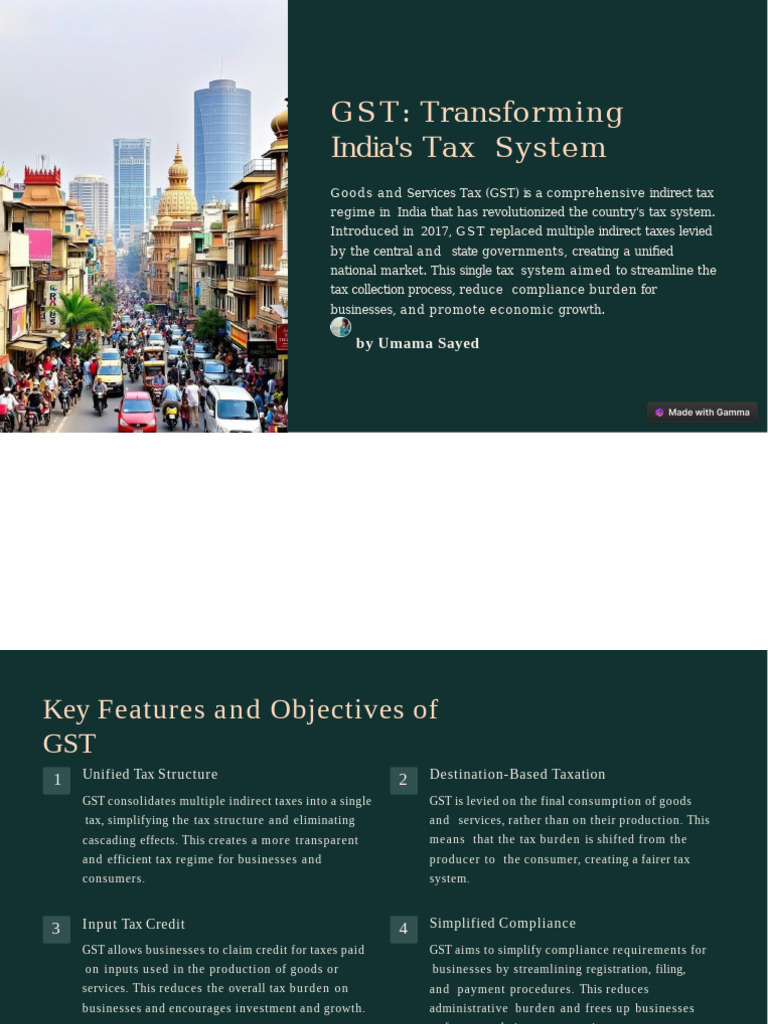 GST: Revolutionizing India's Tax System | PDF | Taxes | Public Finance
