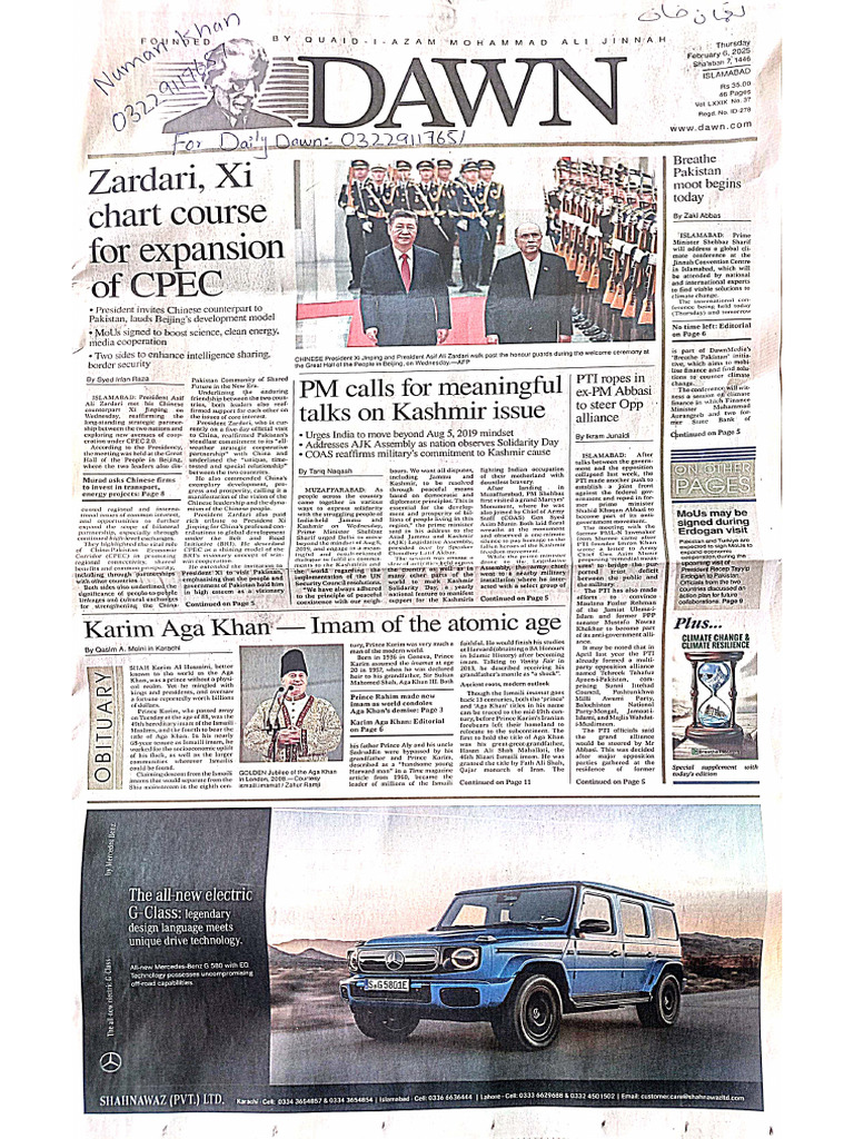 Dawn Newspaper 6 February 2025 | PDF