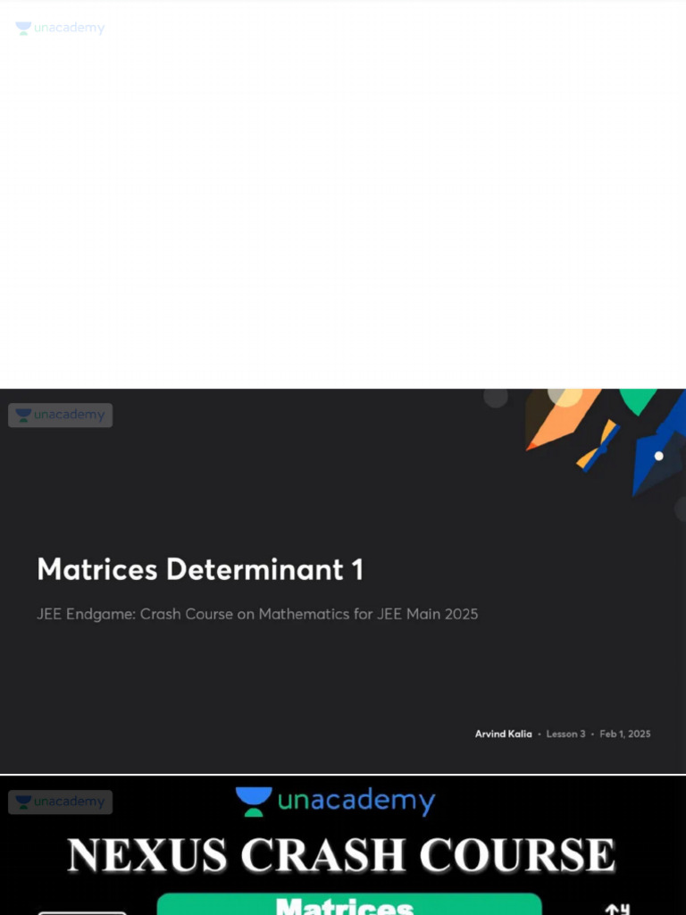 Matrices Determinant 1 With Anno | PDF