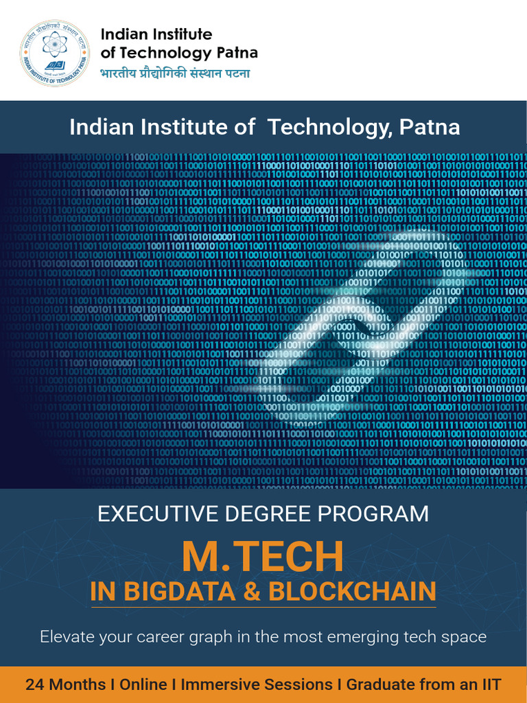 IITP M.Tech - Big Data & Blockchain Brochure | PDF | Big Data | Engineering