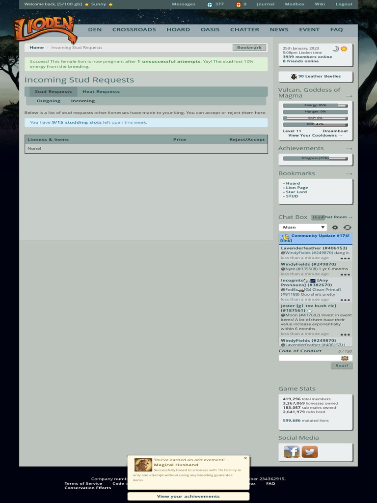 Incoming Stud Requests Lioden | PDF