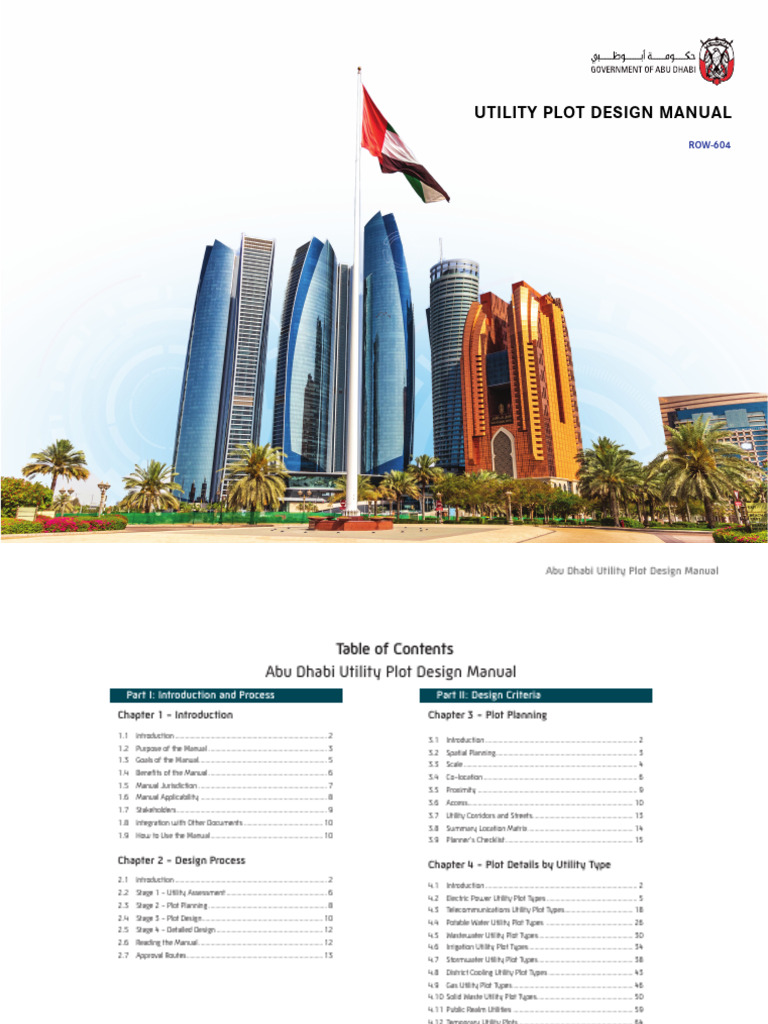 Row-604 - Updm Utility Design Manual - Abu Dhabi | PDF