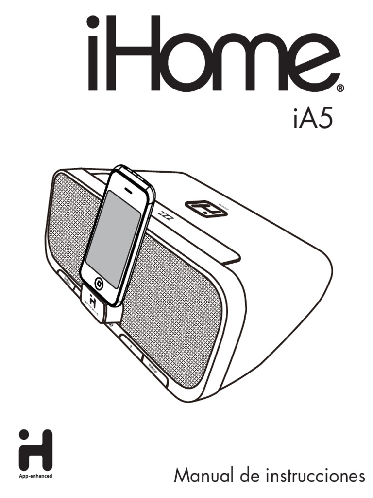 instruccciones altavoces beatriz ihome iA5_IB_Spanish_060111 (1) | PDF | Yo telefono | Yo pod