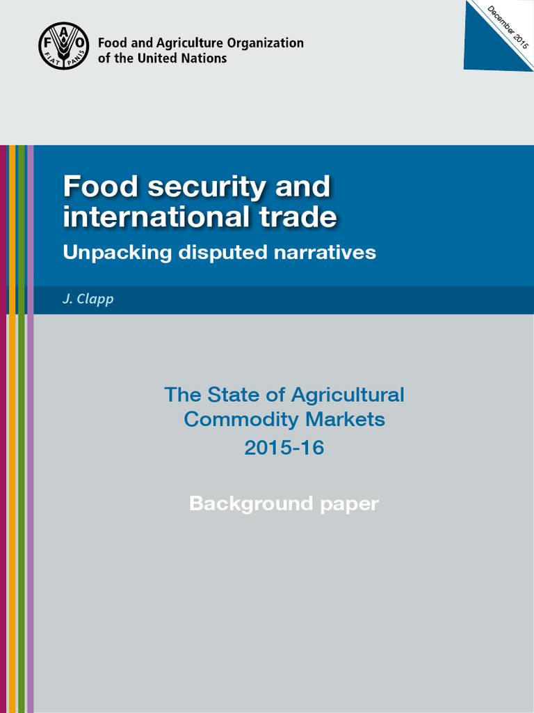 LE 4 Clapp 2015 Food Security and International Trade FAO | PDF | Food ...