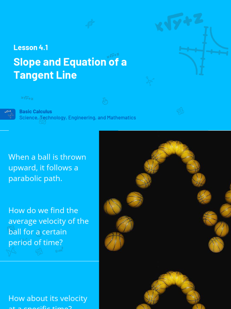 Tangent Line Slope and Equation Guide | PDF | Tangent | Slope