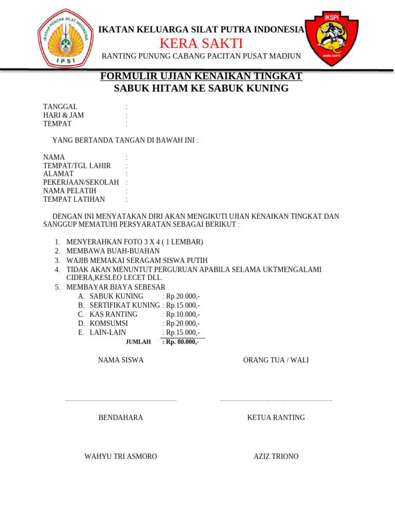 Formulir Ukt Iks - Pi | PDF