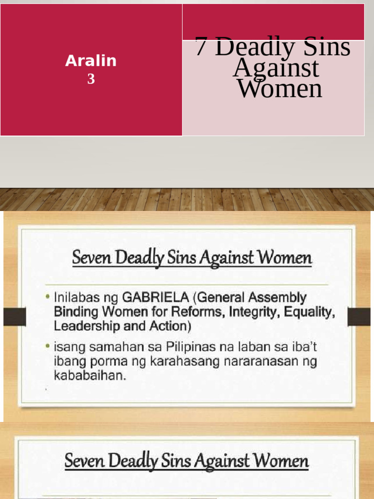 PPT-7 Deadly Sins - 1 | PDF