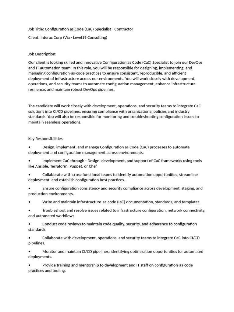 Configuration as Code | PDF | Software Engineering | Information Technology