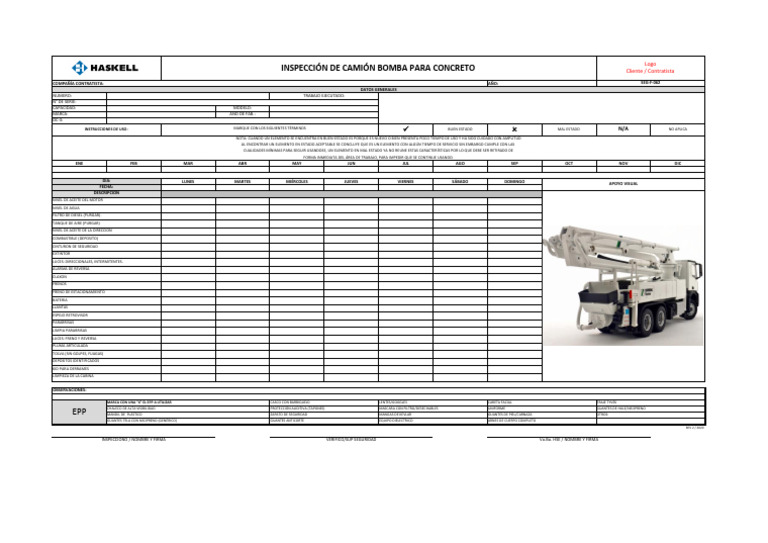 CAMIÓN BOMBA PARA CONCRETO | PDF | Vehículos terrestres | Vehículo de motor