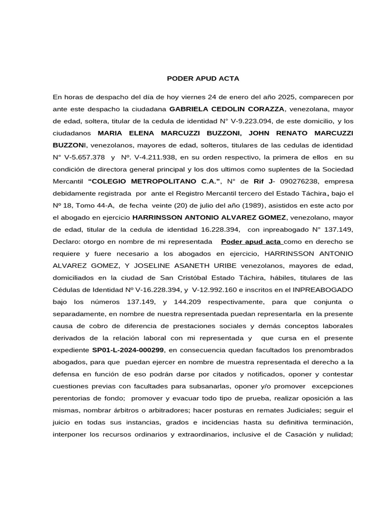 Poder Apud Acta Tribunal Laboral | PDF | Gobierno | Justicia