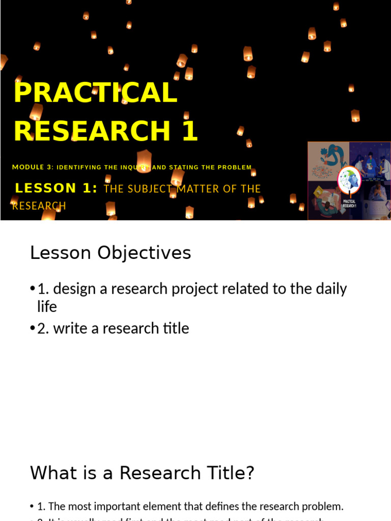 Pr1 - Module 3 Lesson 1 | PDF | Mathematics | Cognition