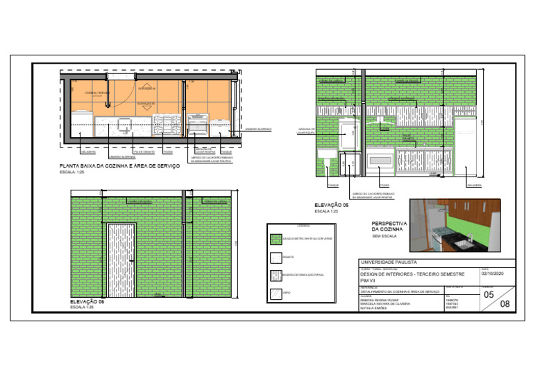 Projeto de Interiores - PIM VII - Prancha 05 | PDF