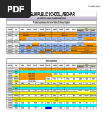 Annual Time Table 2024-25 | PDF