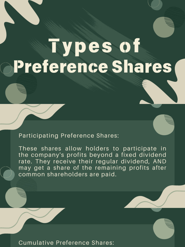 Pref. Shares Types | PDF