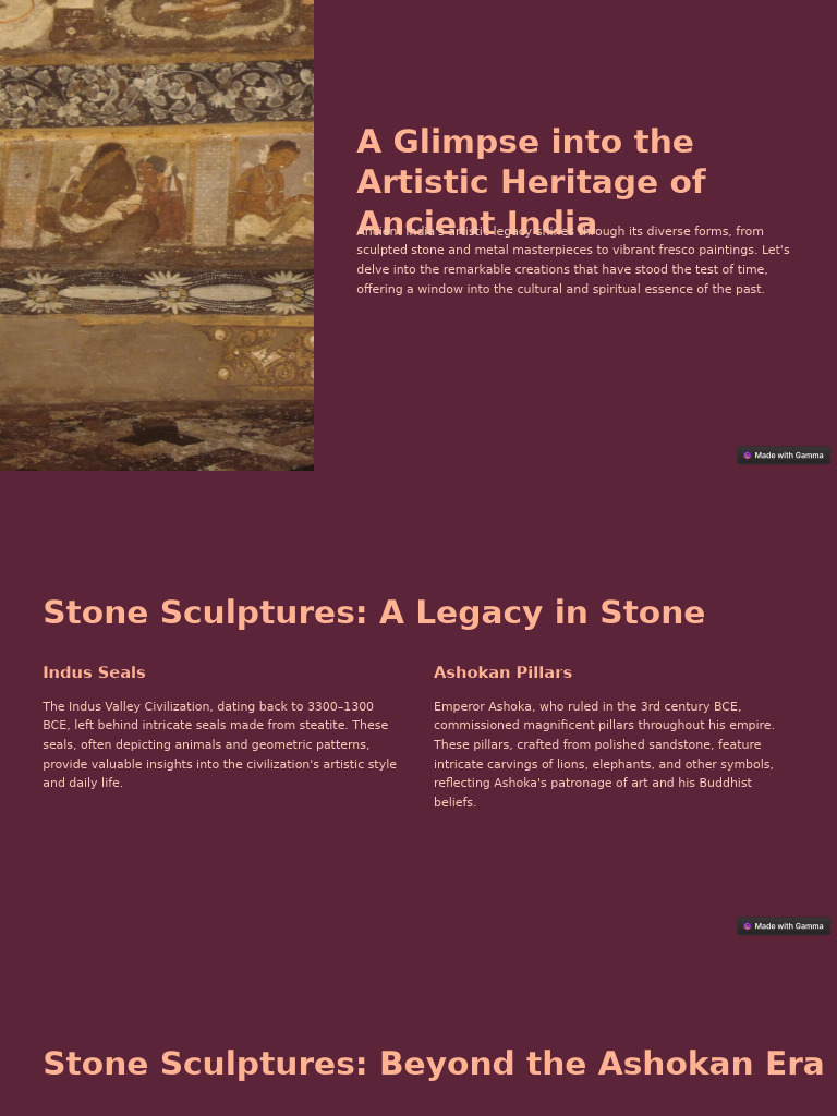 Ancient India's Artistic Heritage Revealed | PDF | Sculpture