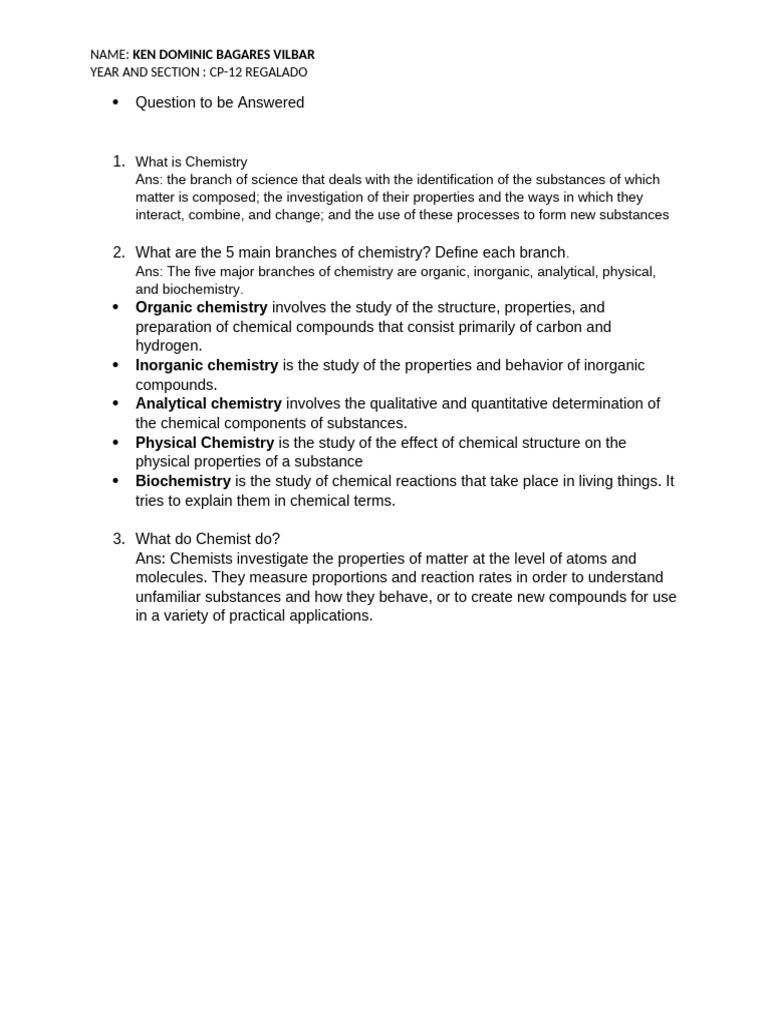 Science Activity | PDF
