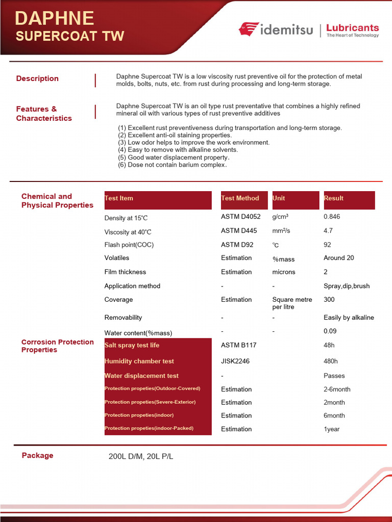 tds_supercoat-tw | PDF | Rust | Materials
