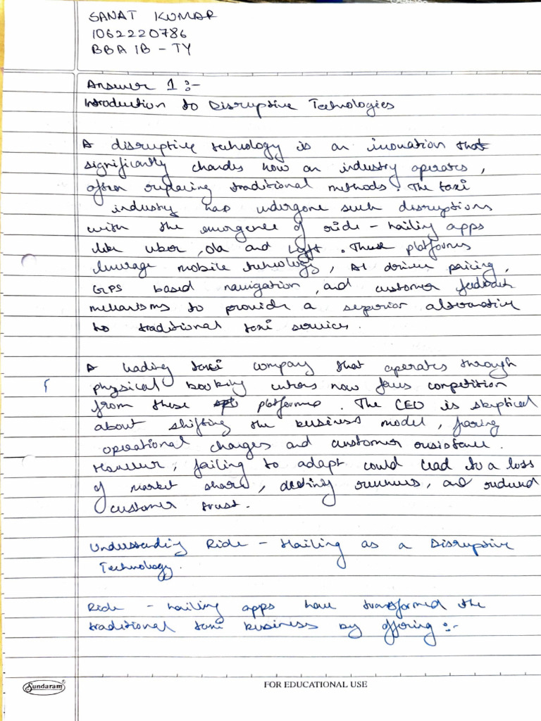 Disruptive Technology | PDF