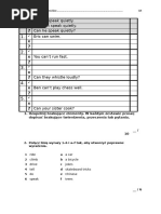 Test Diagnostyczny Z Języka Angielskiego - 4 Klasa | PDF