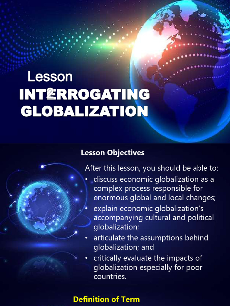Impacts of Economic Globalization | PDF | Globalization | International ...