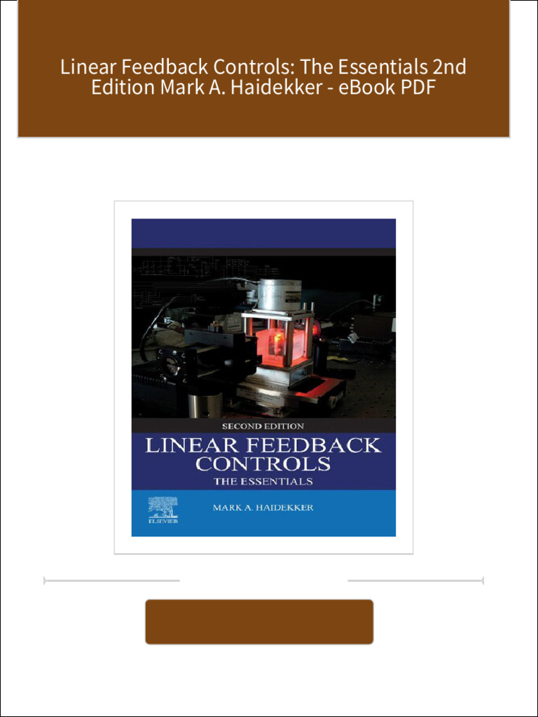 Instant ebooks textbook Linear Feedback Controls: The Essentials 2nd ...