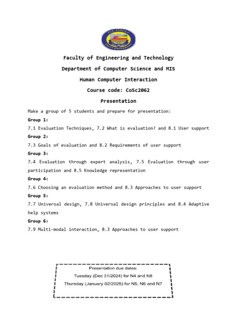 HCI Presentation | PDF