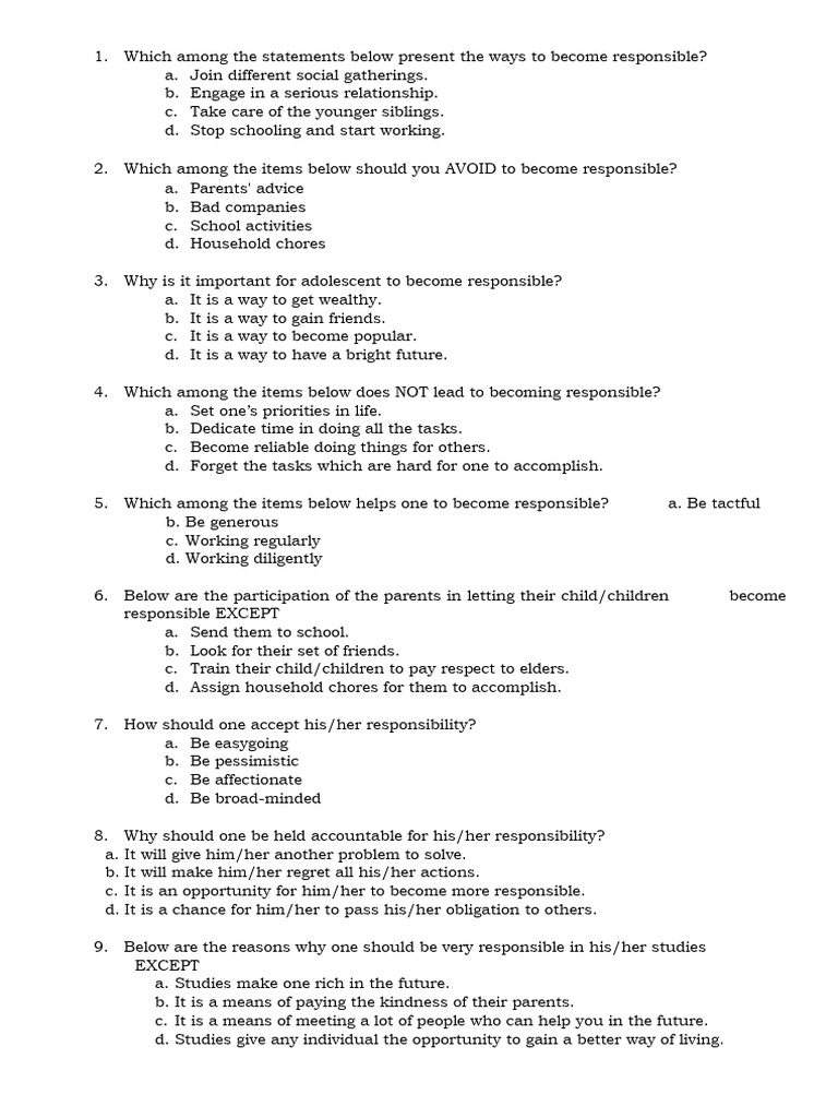 LONG-QUIZ-PERDEV | PDF | Stress (Biology) | Sibling
