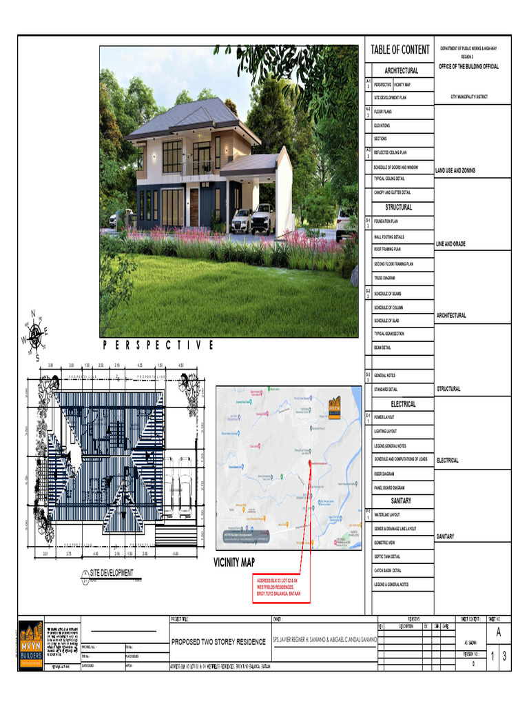 Two-Storey Home Design Plans | PDF | Structural Engineering ...