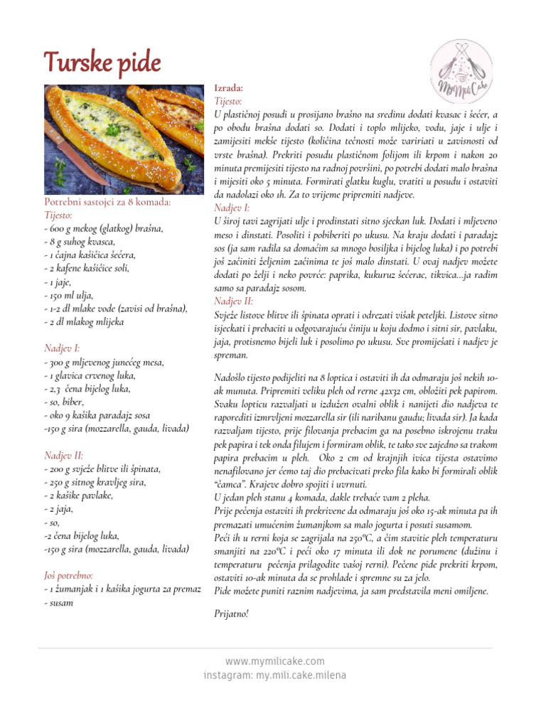 Turske Pide | PDF