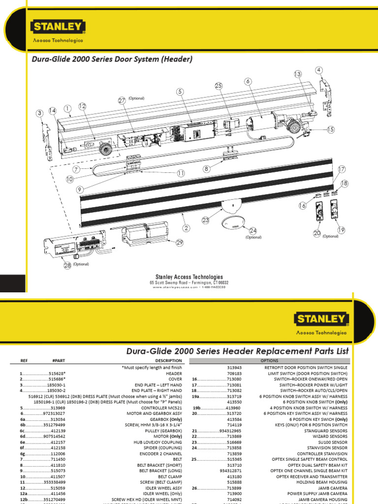 Dura-Glide 2000 Parts List | PDF | Wheeled Vehicles | Motor Vehicle