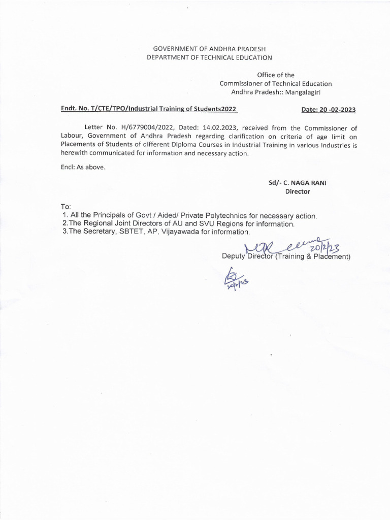 Industrial Training-Age Clarification | PDF | Apprenticeship | Educational Stages