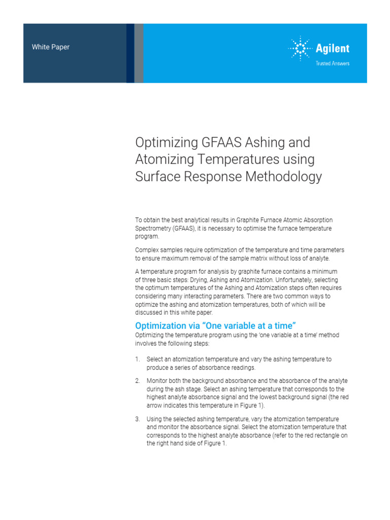 5991-9156EN Gfaas Surface Response Whitepaper | PDF | Mathematical ...