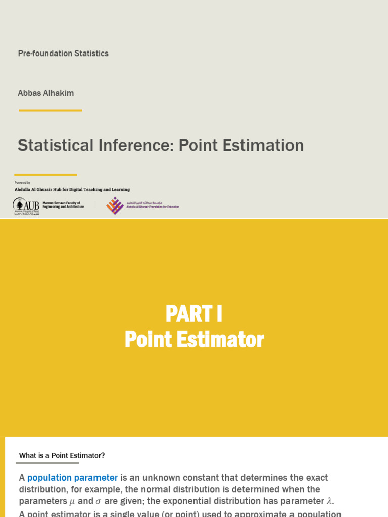08.01.Point Estimator | PDF | Estimator | Bias Of An Estimator